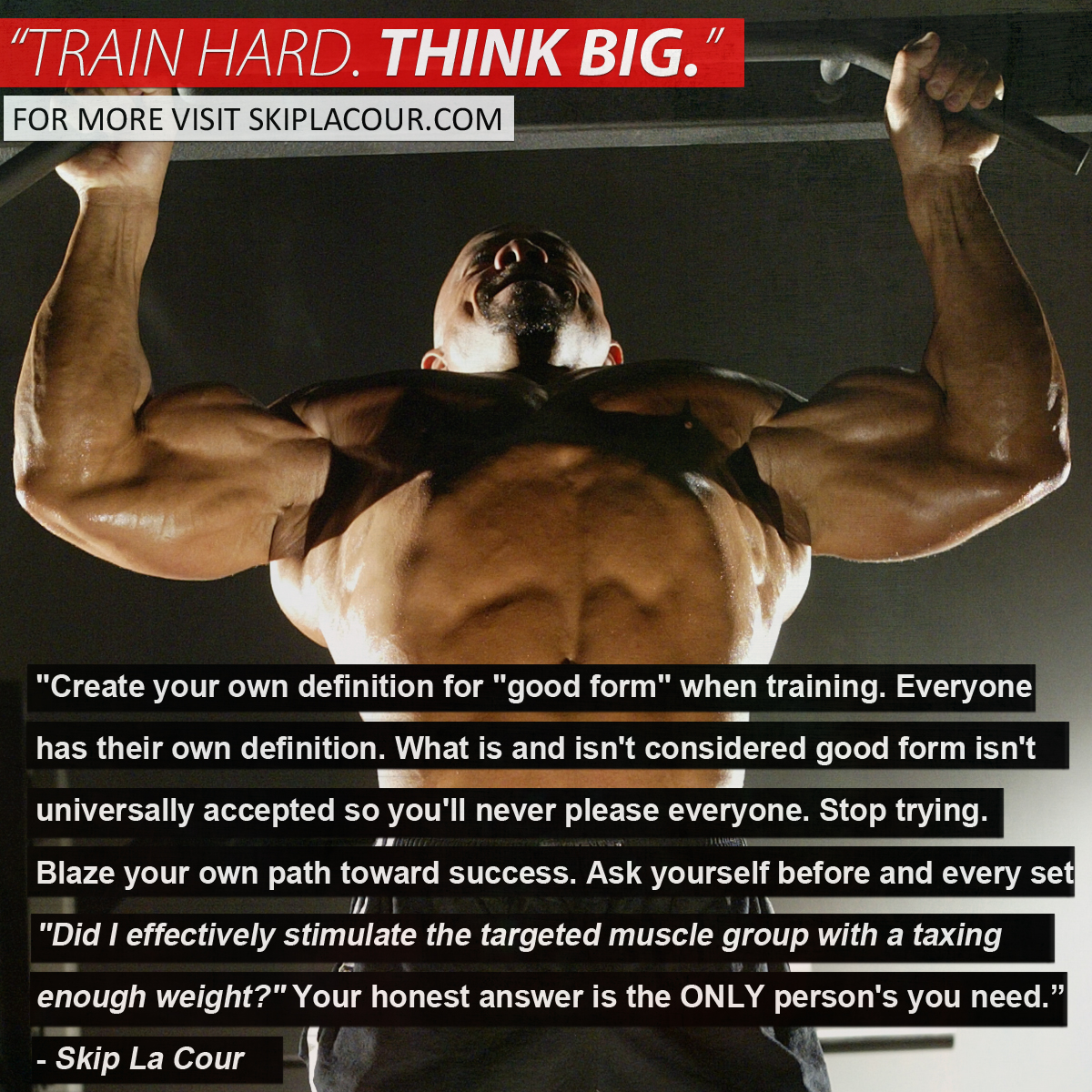 You Need To Decide What "Good" Form Is For Yourself - SkipLaCour.com